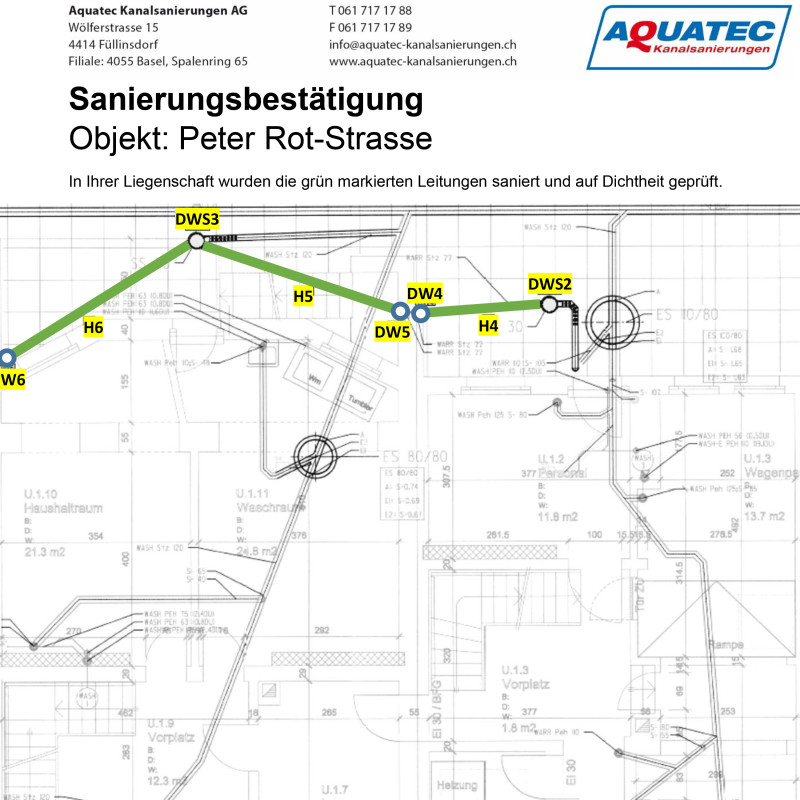 Qualitätskontrolle | Aquatec Kanalsanierungen AG